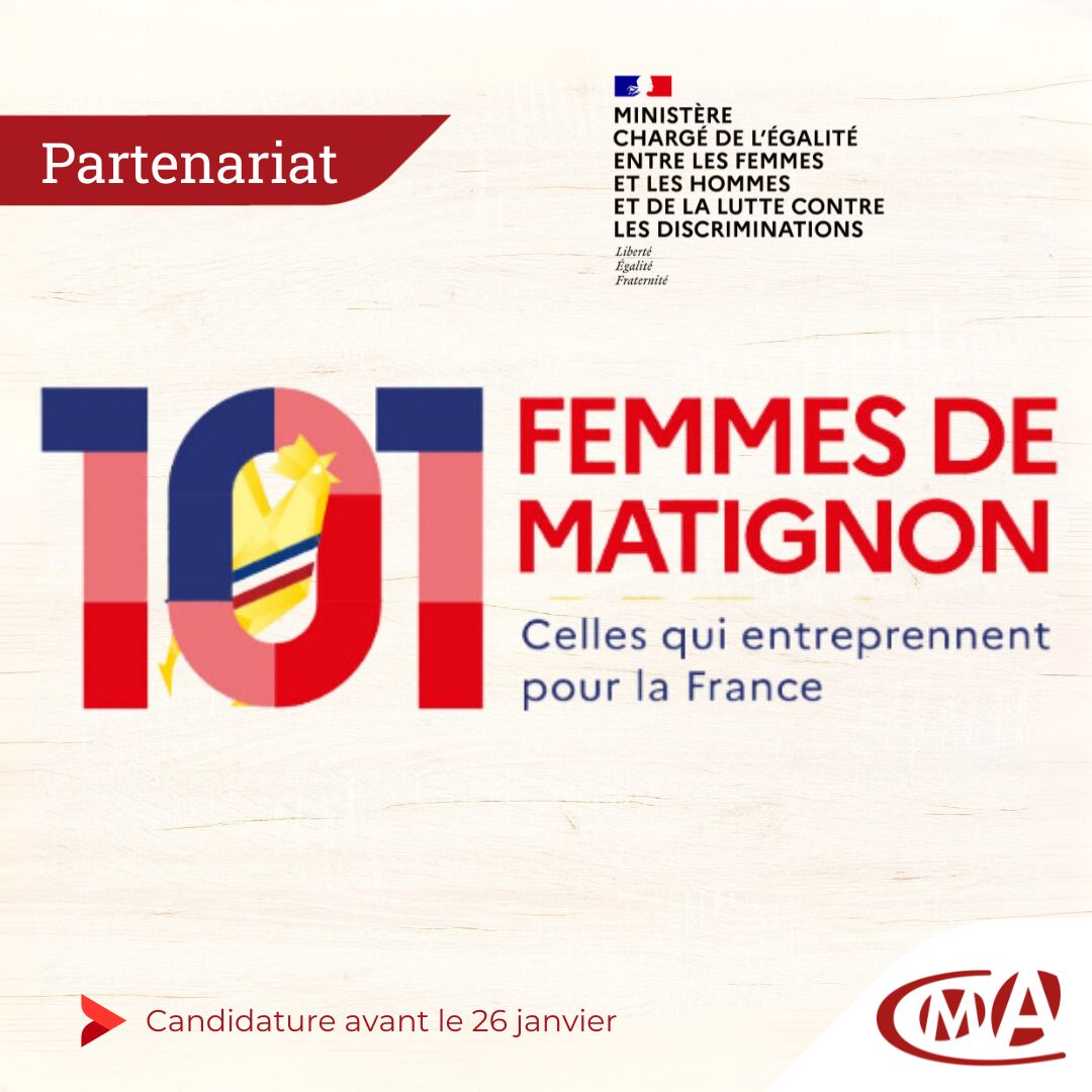 Le réseau CMA, partenaire du concours « 101 femmes de Matignon ...